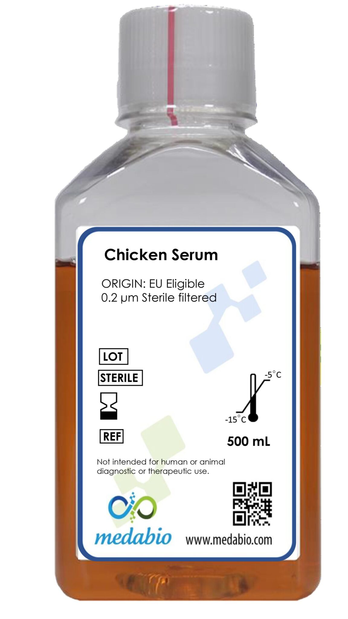 Chicken Serum - Sterile Filtered - 500 mL - Medabio